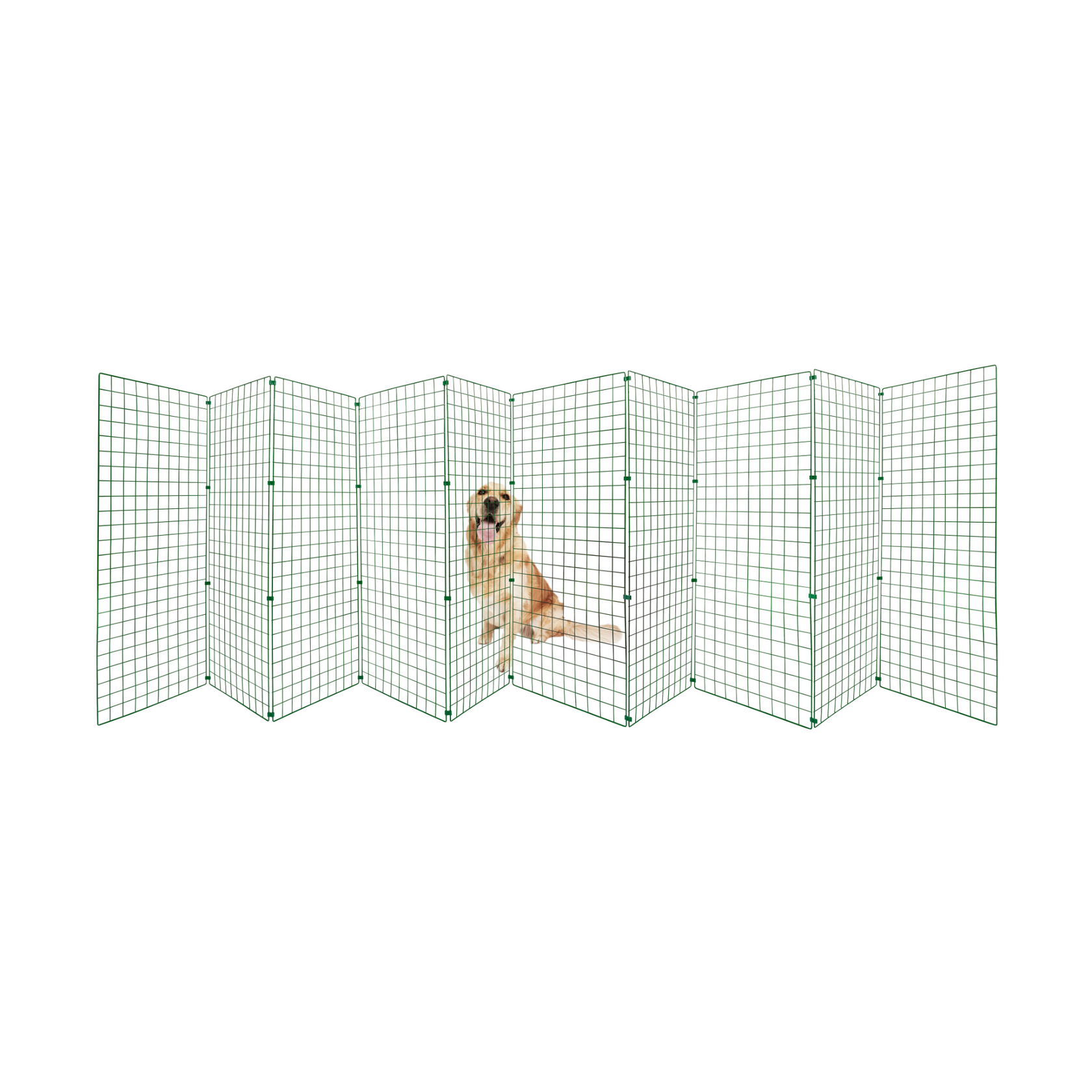 Folding Dog Fence - 1.2m High (50mm x 50mm Mesh) Ideal for Puppy/Small ...