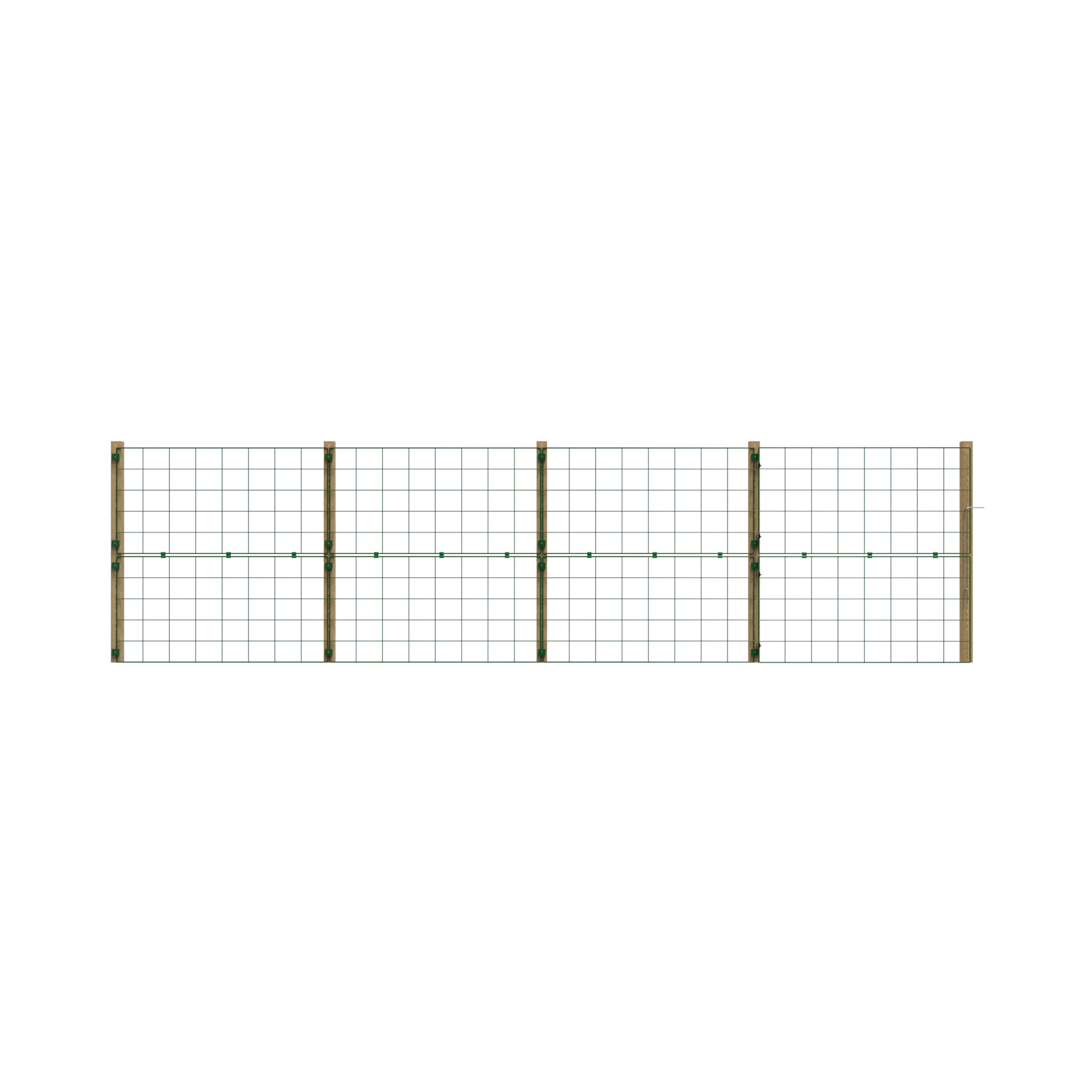 1m High Standard 100mm x 125mm Mesh Permanent Fence – Conka
