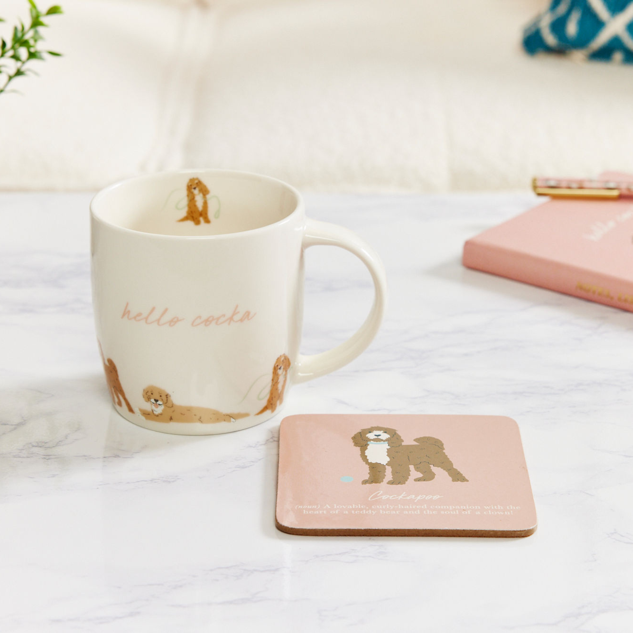 Cockapoo Mug & Coaster Set – Conka